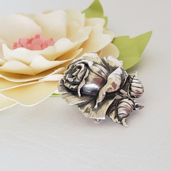 Guglielmo Cini | Jewelry | Vintage 4s Cini Rose Brooch Pin | Poshmark